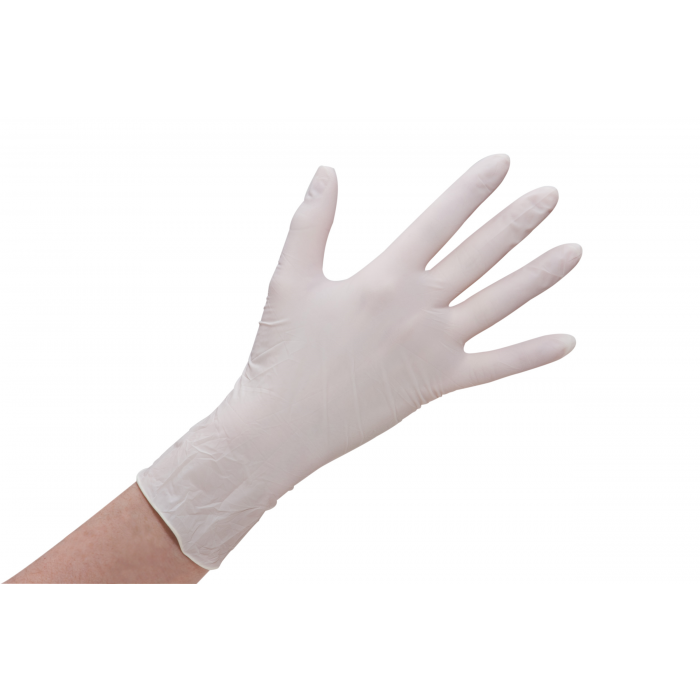 Handschoen latex ongepoed. wit M 100st | Innovatief in schoon